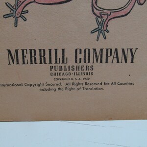 Merrill Our Cowboy Big Coloring Book W/cut Outs, 1950 - Etsy