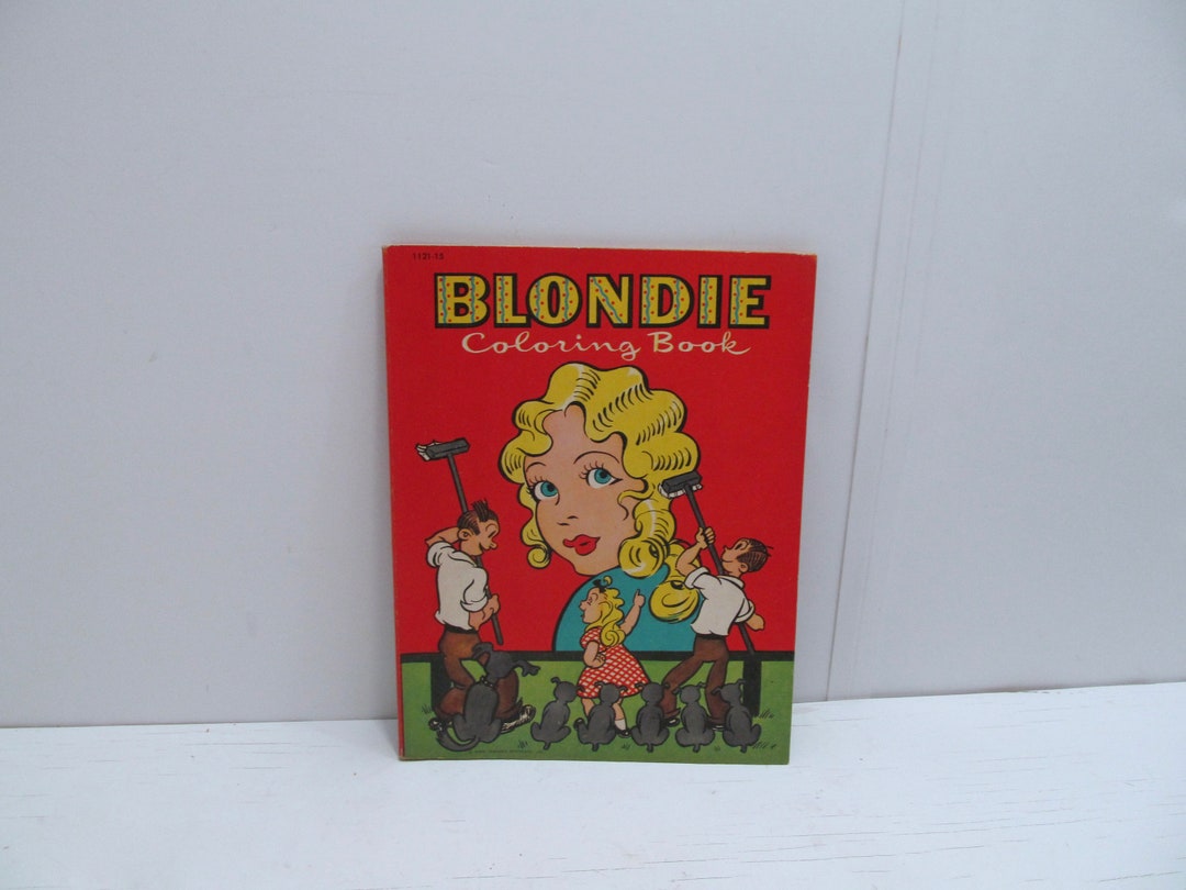 Vintage Blondie Coloring Book Whitman Publishing, 1950e - Etsy