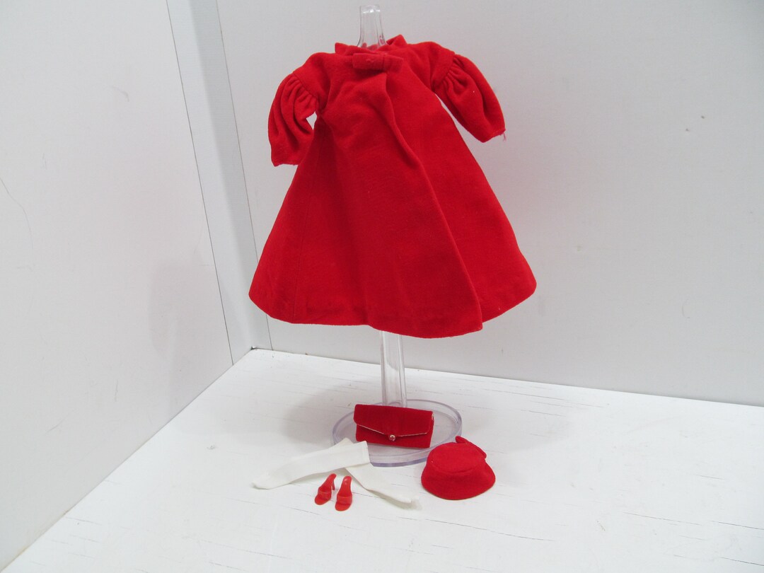 Vintage Mattel Barbie Outfit, Red Flare, Complete, 1962 - Etsy UK