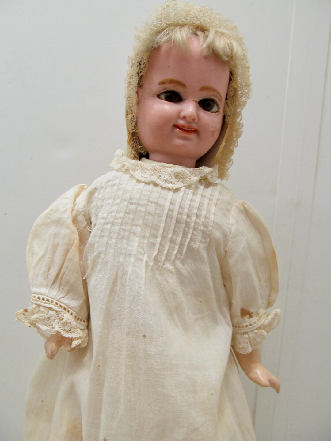 Fritz Bertenstein 2-face Antique Wax Doll W/cryer, 1880's - Etsy