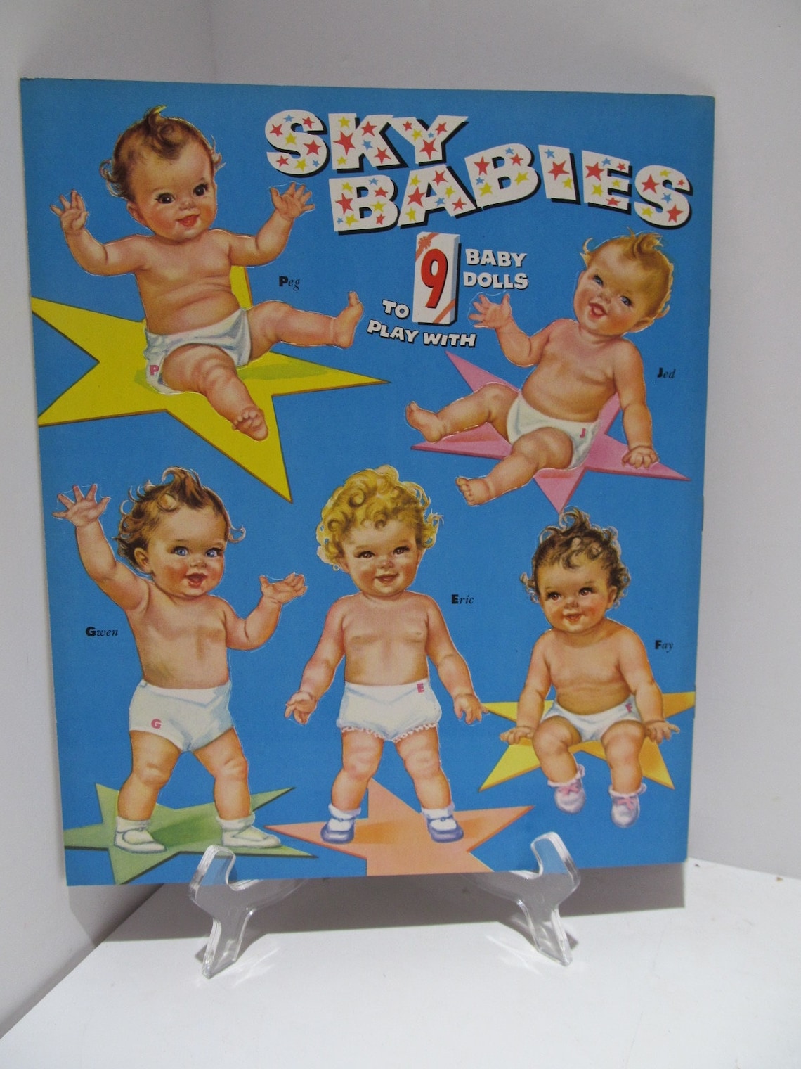 Rare Mint Un-cut Sky Babies Paper Dolls, Merrill, 1959 - Etsy