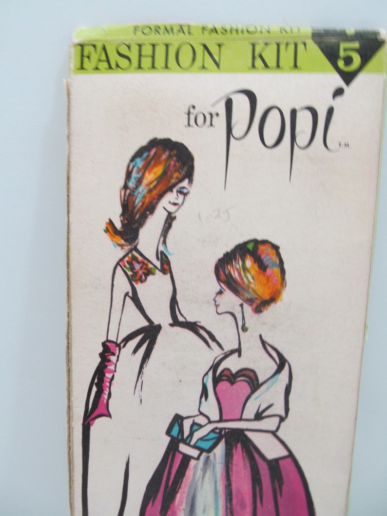 American Character 11 1/2 Inch Popi Fashion Kit, Formal, 1960's, MIB - Etsy
