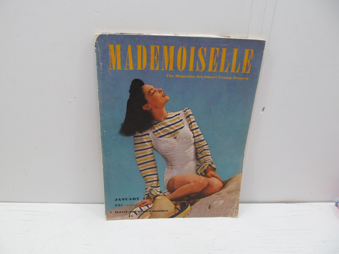 Vintage Mademoiselle Magazine, January 194, Cuba, George Hurrell, Lilly ...