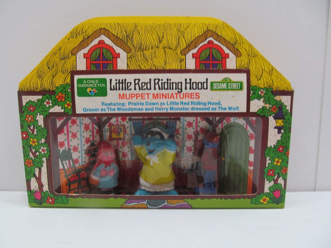 NRFB Little Red Riding Hood Sesame Street Muppet Miniatures - Etsy