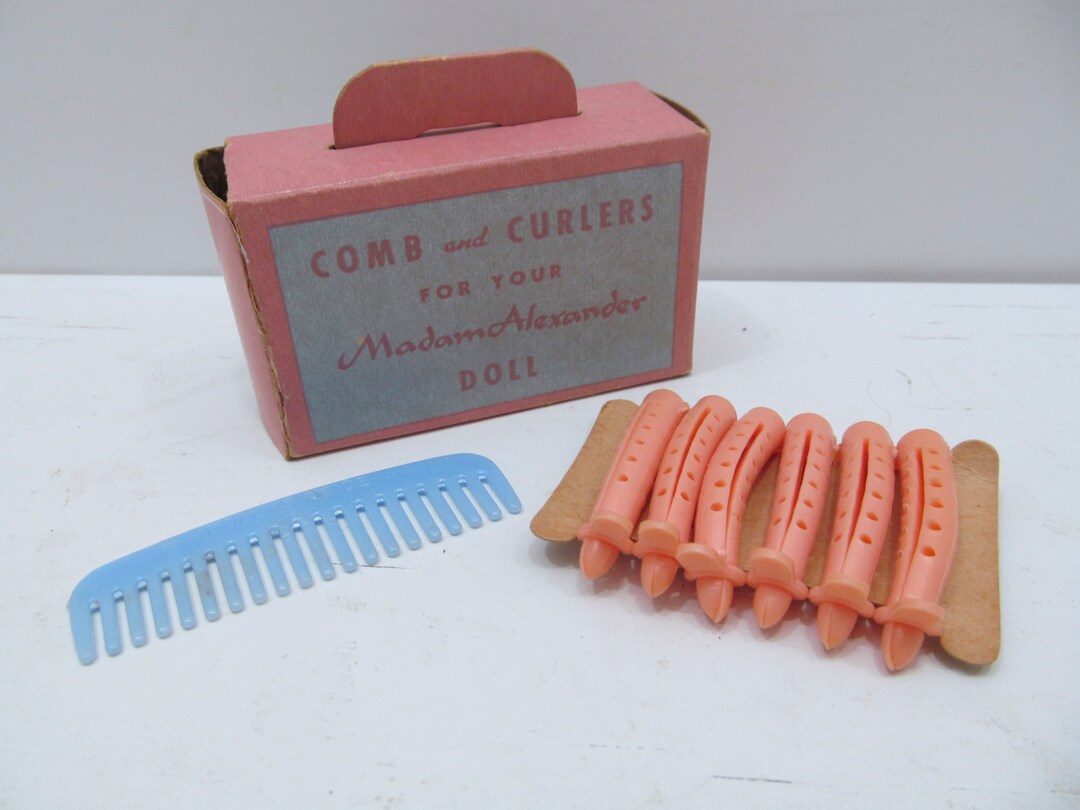 Vintage Madame Alexander Doll Comb & Curlers Set With Box, 1950'swe Are ...