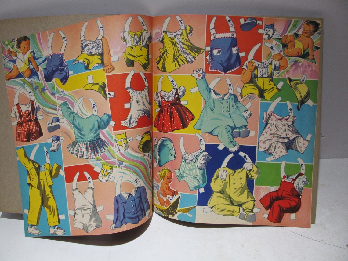 Rare Mint Un-cut Sky Babies Paper Dolls, Merrill, 1959 - Etsy