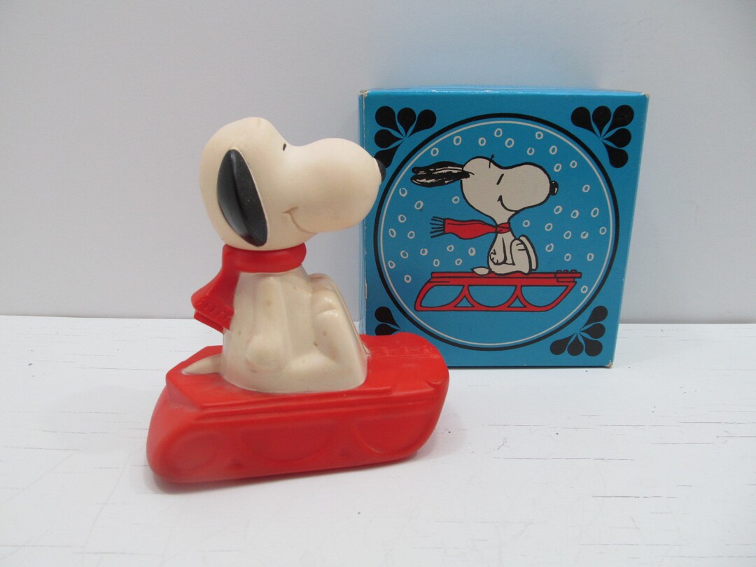 Avon Snoopy's Snow Flyer Bubble Bath W/box, 1972 - Etsy