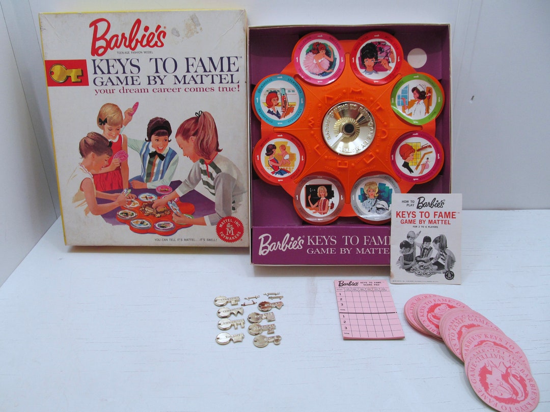 Vintage Mattel Barbie's Keys to Fame Game, Complete in Box, 1963 - Etsy