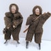 Robert Peary and Frederick Cook Figures, North Pole Discovery Bisque ...