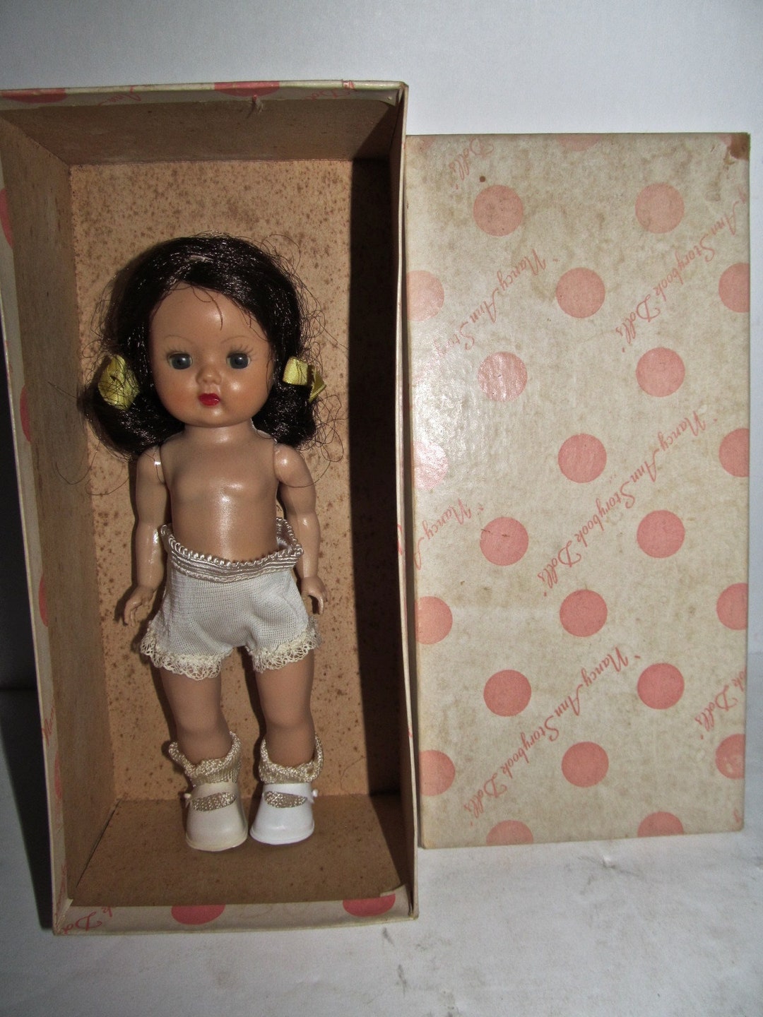 Vintage Nancy Ann 8" Muffie Doll MIB, 1954 - Etsy