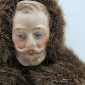 Robert Peary and Frederick Cook Figures, North Pole Discovery Bisque ...