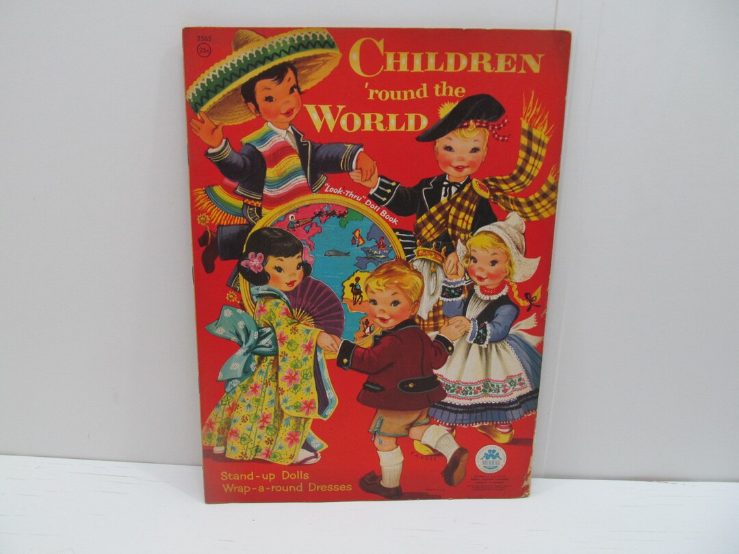 Children 'round the World Un-cut Paper Dolls, 1955 Merrill - Etsy
