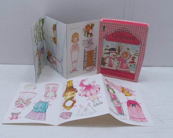 The Ginghams Paper Doll and Play Set, Becky's Winter Carnival, 1979, Un ...