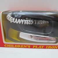 Vintage Red Toy Metal Iron - Etsy