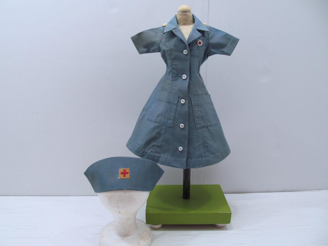 Vintage 1950's Red Cross Uniform for Doll - Etsy
