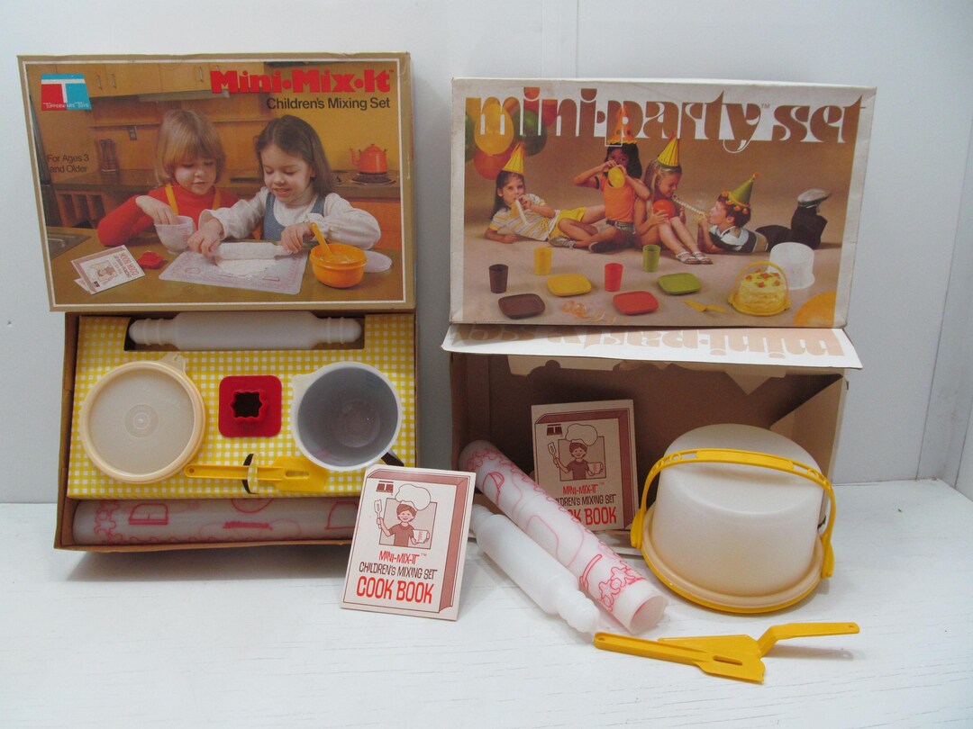 1979 Tupperware Toys, Mini Mix and Mini Party Sets - Etsy