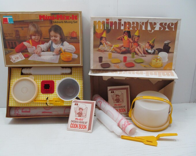 1979 Tupperware Toys, Mini Mix and Mini Party Sets - Etsy