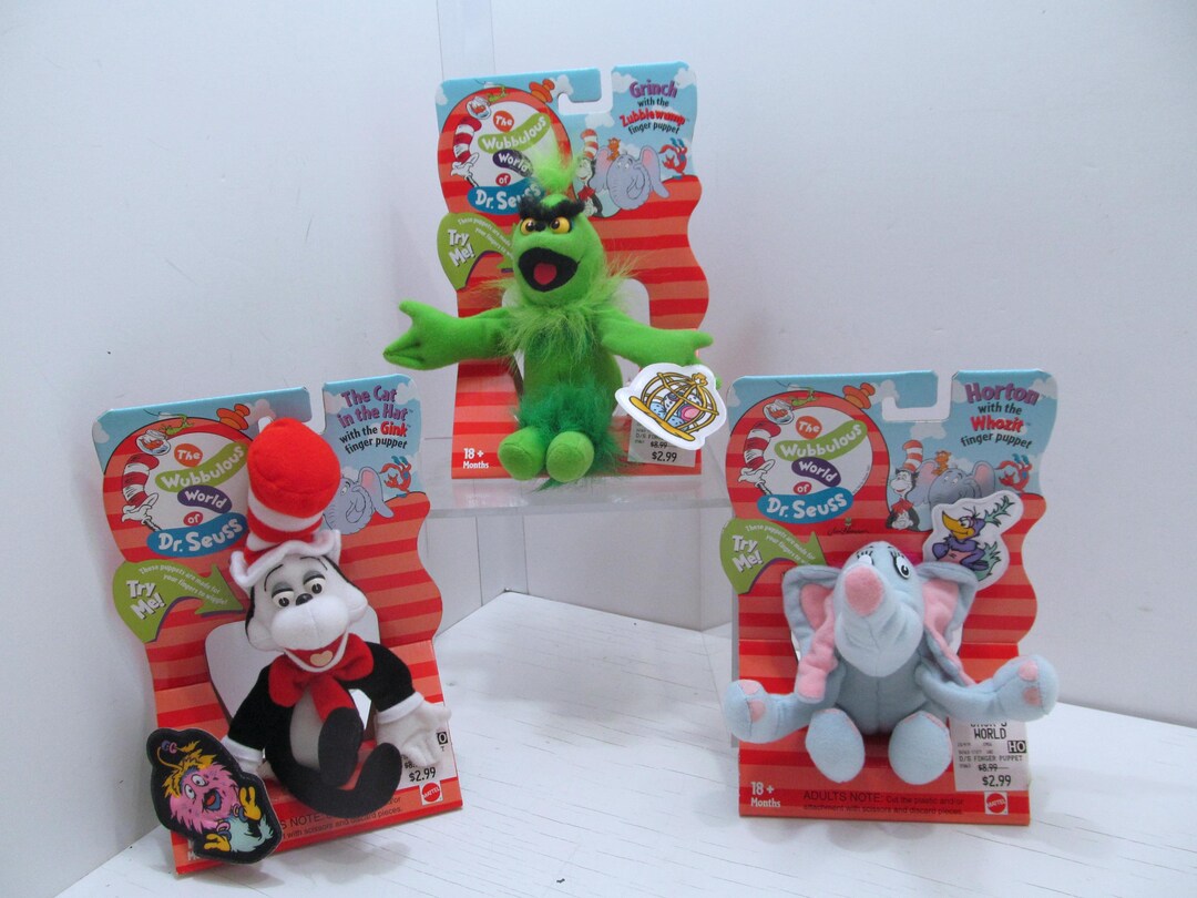 Mattel Dr. Seuss Finger Puppets Unised - Etsy