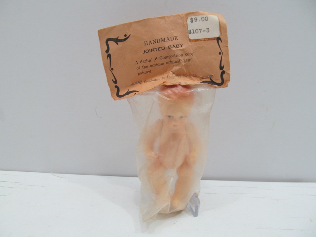 Sealed in Orig. Packaging Handmade Jointed Composition Baby Doll ...