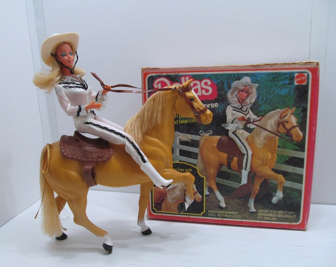 Mattel Western Barbie With Her Horse Dallas, 1980 - Etsy
