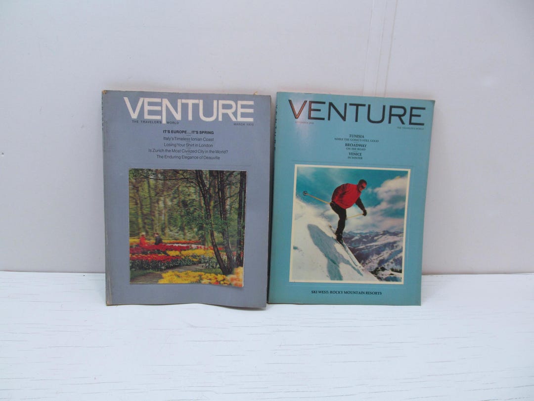 Two Vintage Venture Magazines, Nov. 1968 & March 1970we - Etsy
