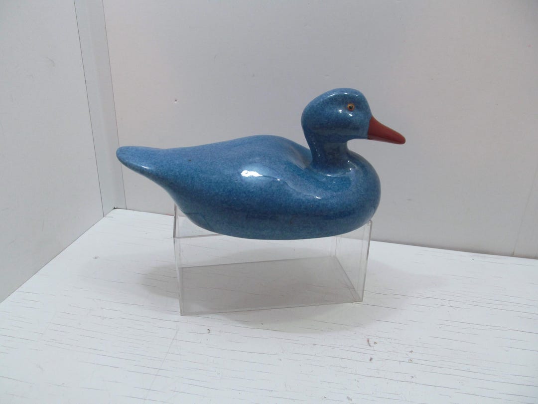 Vintage Calico China Duck Decoy Figurine - Etsy