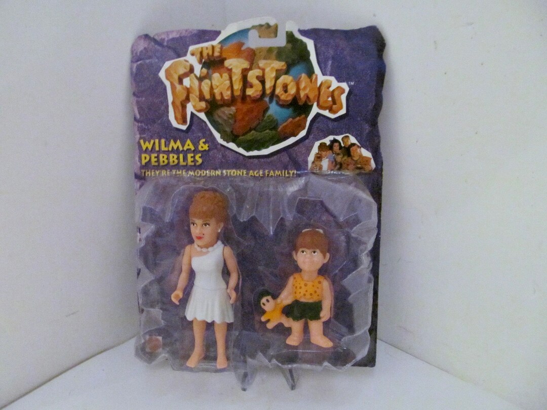 1993 Mattel Flinstones Wilma & Pebbles Action Figures, NRFB - Etsy