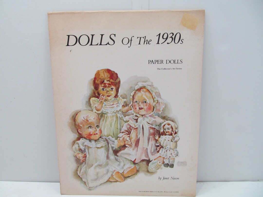 Un-cut Dolls of the 1930's Paper Dolls/ Janet Nason/evergreen Press, 1976 - Etsy