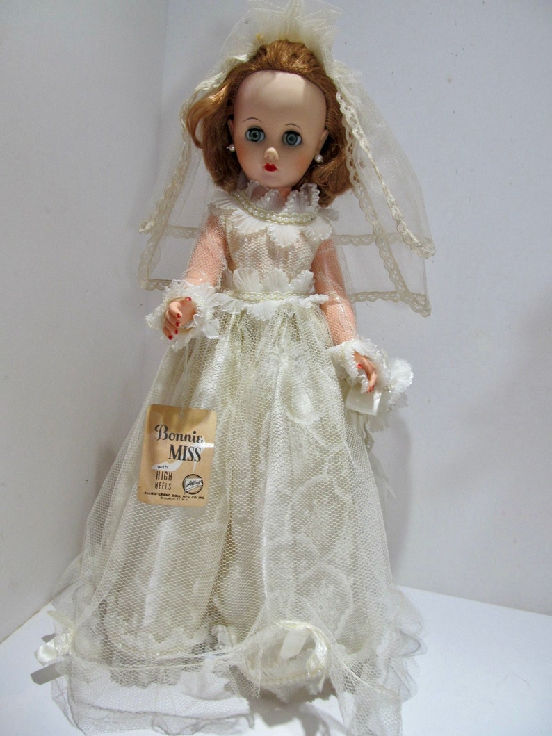 Vintage 1950's 19 Inch Bonnie Miss Bride Doll Allied - Etsy