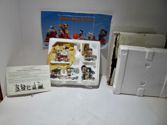 Danbury Mint Peanuts Holiday Express Train 5PC Set MIB | Etsy