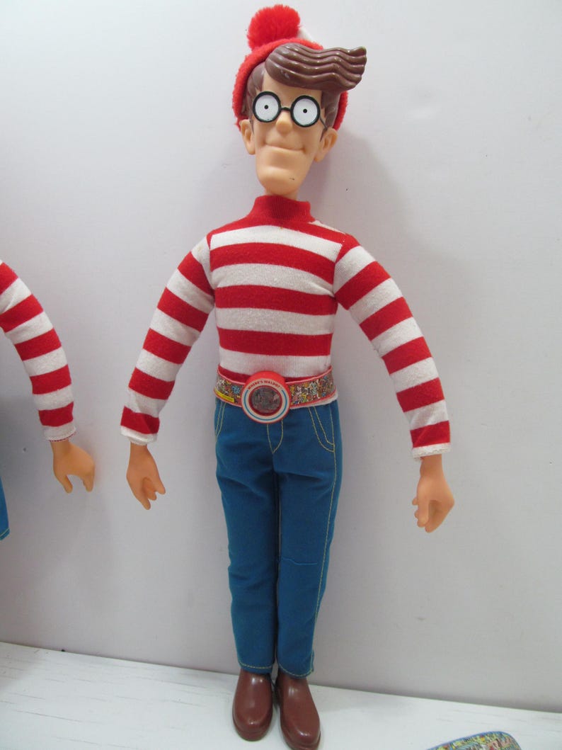 Mattel Where's Waldo,, Waldo, Wilma & Woof Plush Set, 1991 - Etsy UK