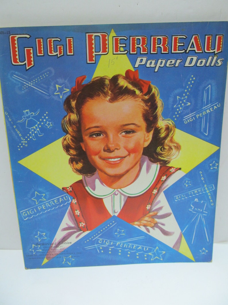Rare Vintage Gigi Perreau Paper Doll Un-cut 1951 - Etsy