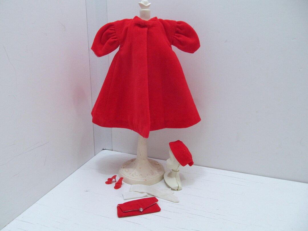Vintage Mattel Barbie Outfit, Red Flare, Complete, 1962 - Etsy