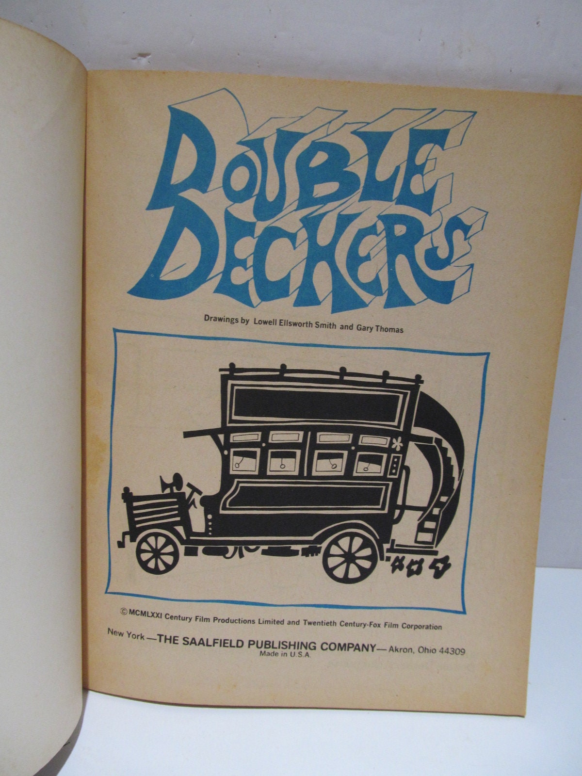 Double Deckers Coloring Book, Based on the TV Series, 1971, Un-used ...