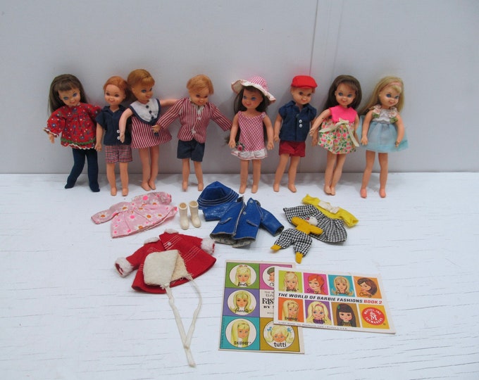 Vintage Mattel Tutti & Todd Doll Lot, 1960's, 8 Dolls - Etsy