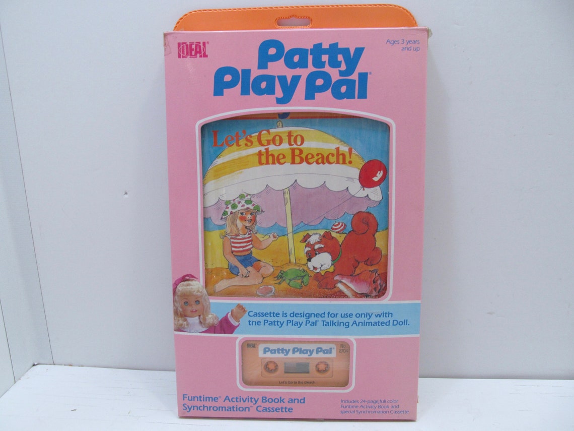 NRFB Ideal Patty Play Pal Funtime Activity Book & Synchromation ...