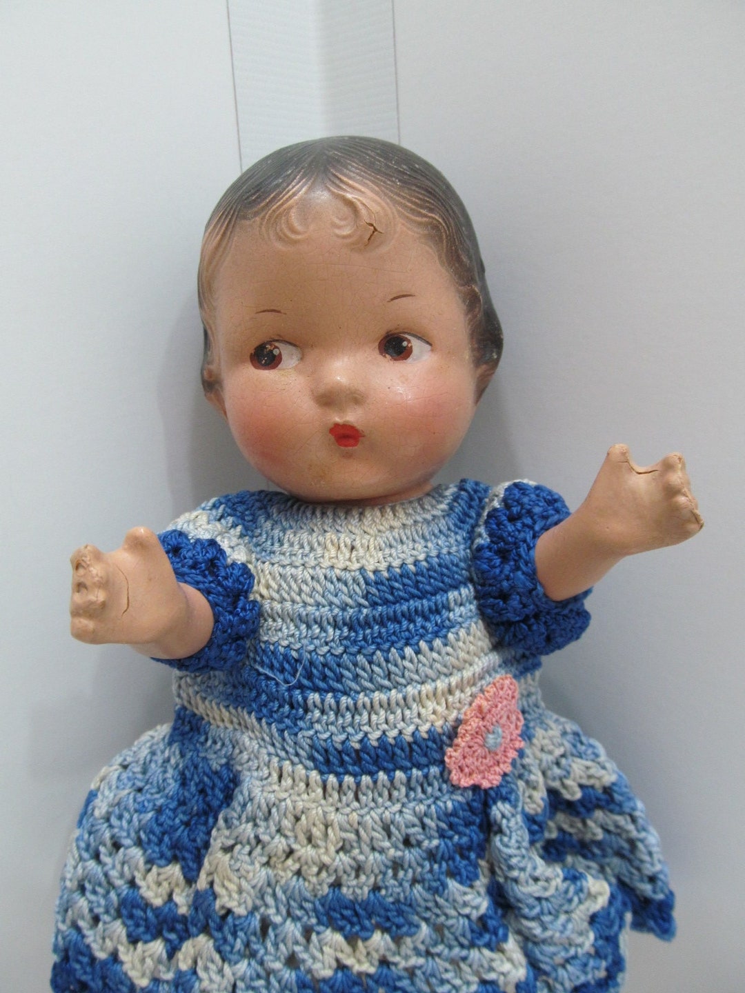 Adorable Composition Girl Doll, 1930's - Etsy