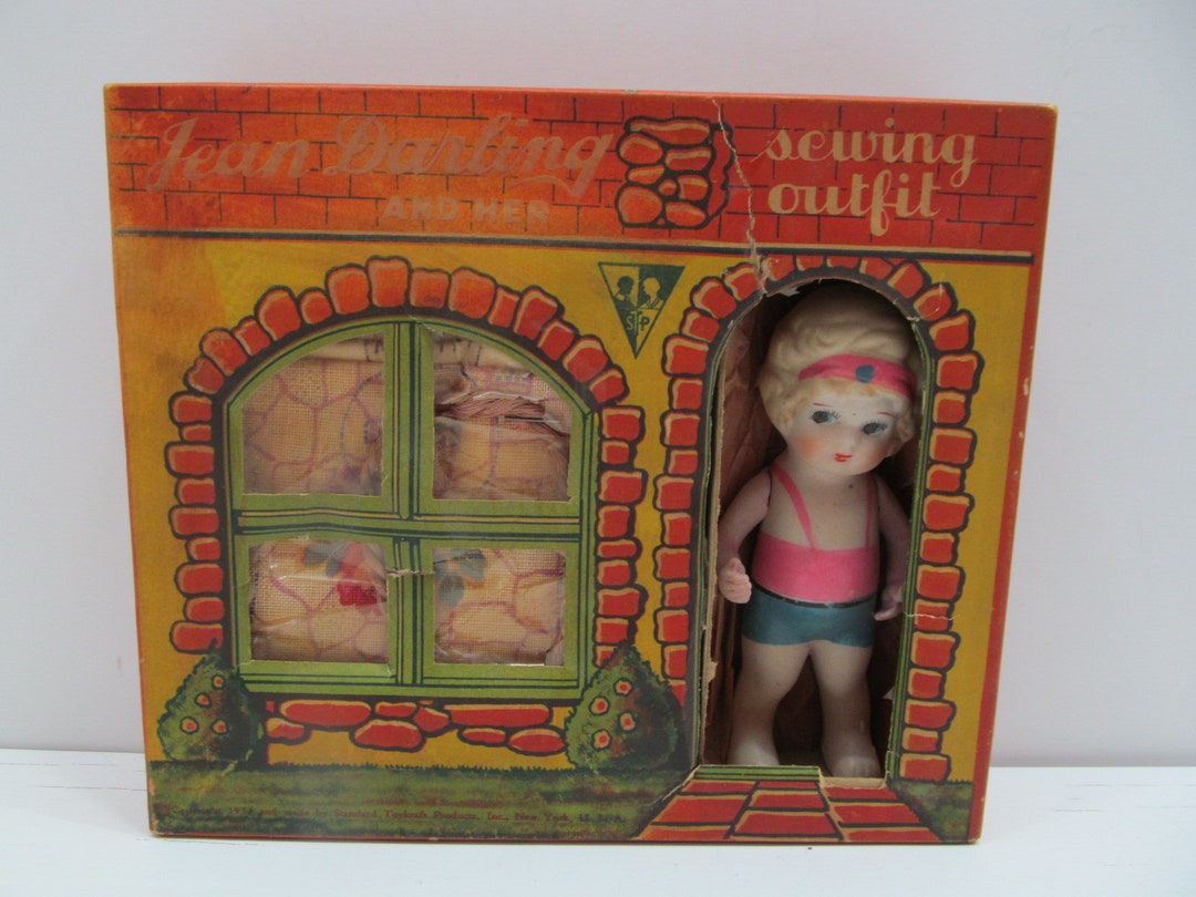 Little Rascals Our Gang, Jean Darling Bisque Doll Sewing Kit W/box - Etsy
