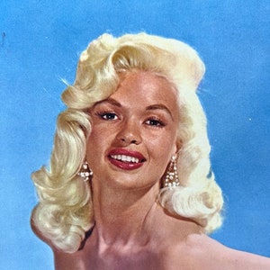 Original 1957 Unreleased Jayne Mansfield Pin up Calendar Poster - Etsy