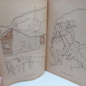 Merrill Our Cowboy Big Coloring Book W/cut Outs, 1950 - Etsy