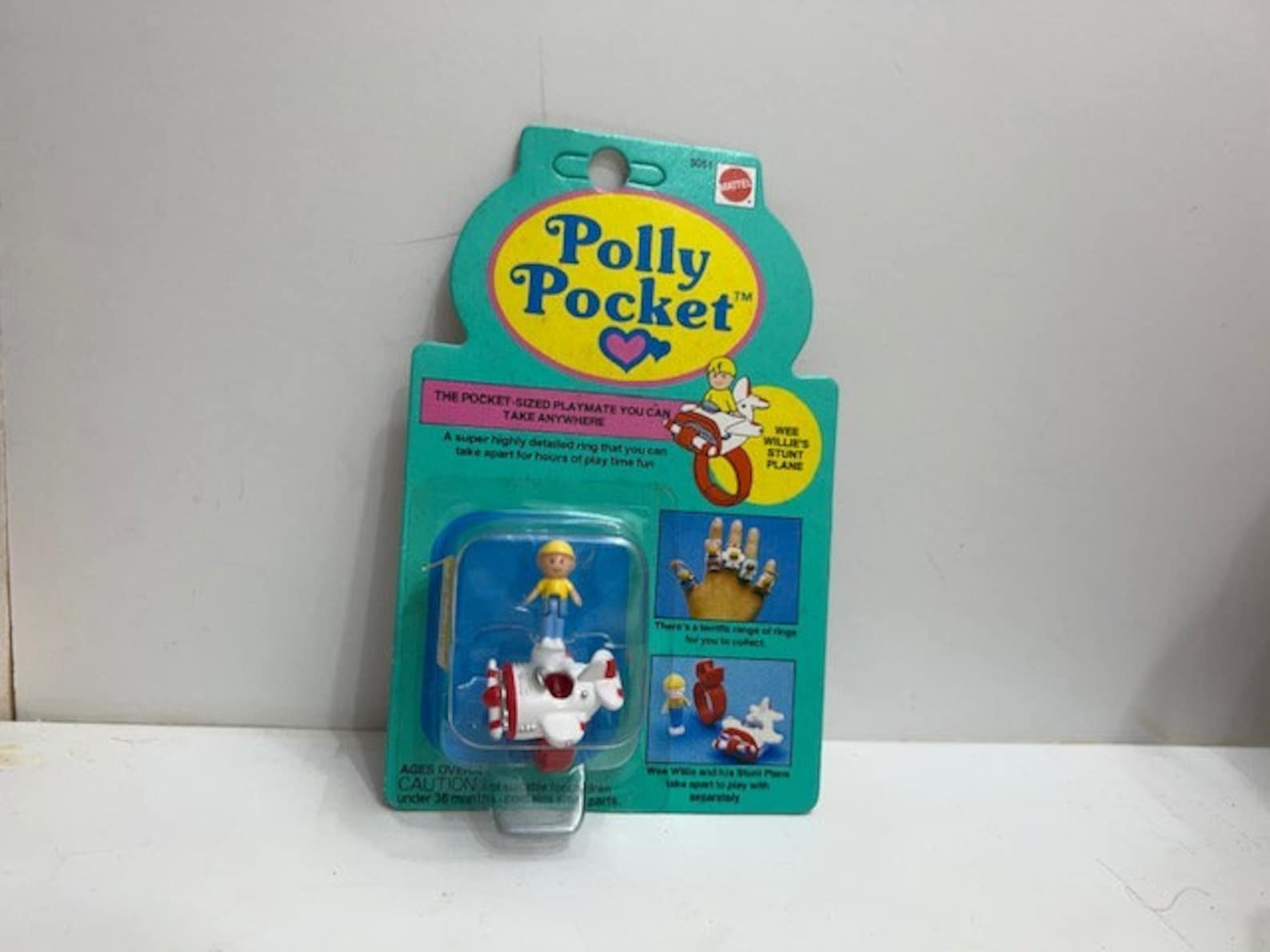 NRFC Mattel Polly Pocket Wee Willie's Stunt Plane Ring, 1980's - Etsy