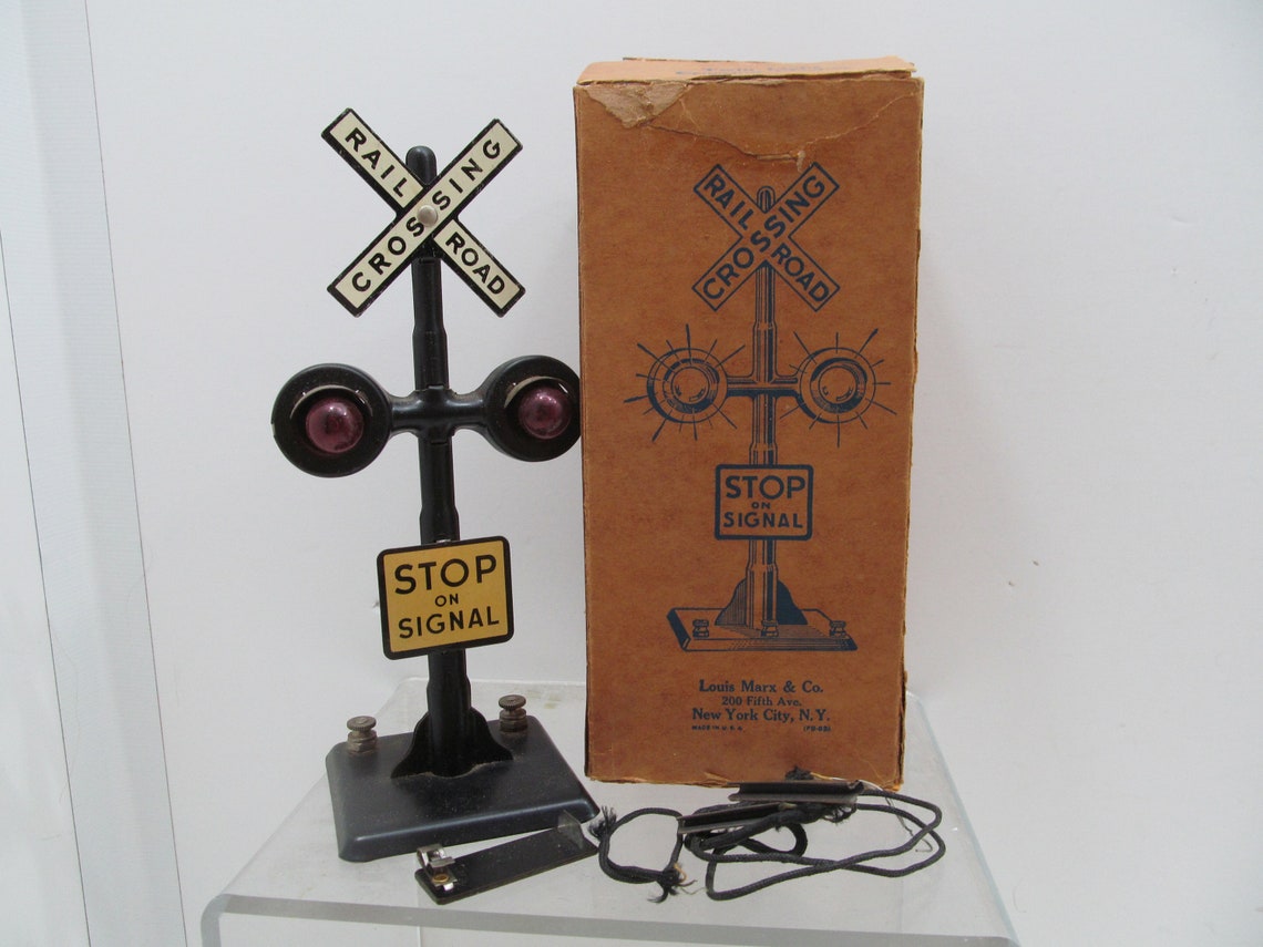 Louis Marx Twin Light Train Crossing Signal. - Etsy