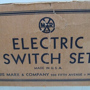 Marx Electric Train Switch Set - Etsy