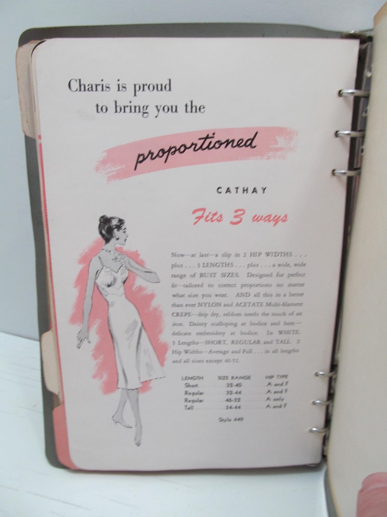 Charis Fashions Ladies Undergarment Catalog, 1953 - Etsy