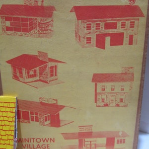 Minitown Cardboard Fold Out Town 1-1010 From HO Scale Trains - Etsy