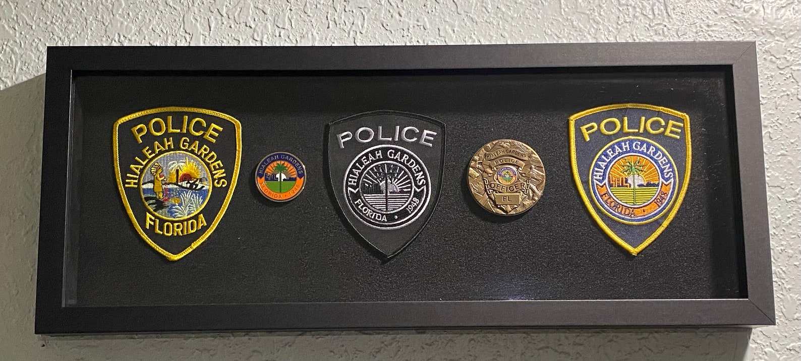 Custom Police Patch Shadow Box, Military Challenge Coin Display - Etsy