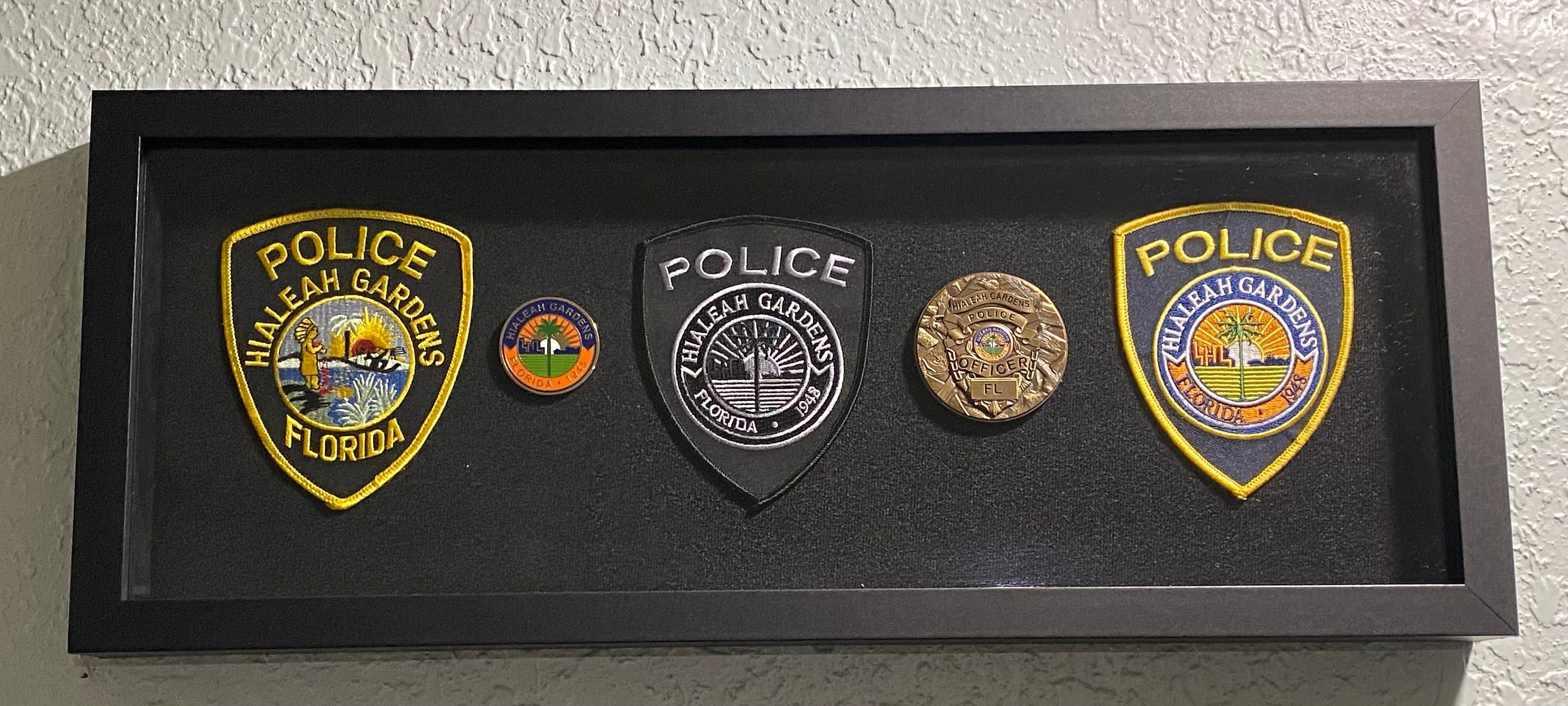 Shadow Box, Police, Police Patch, Police Challenge Coin - Etsy