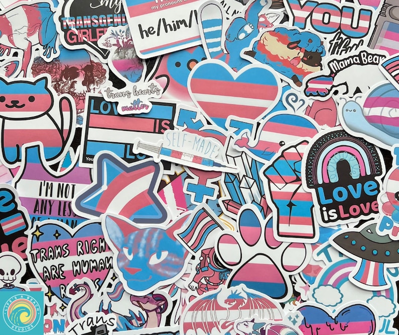 Transgender Stickers Trans Flag TG Transsexual Trans - Etsy