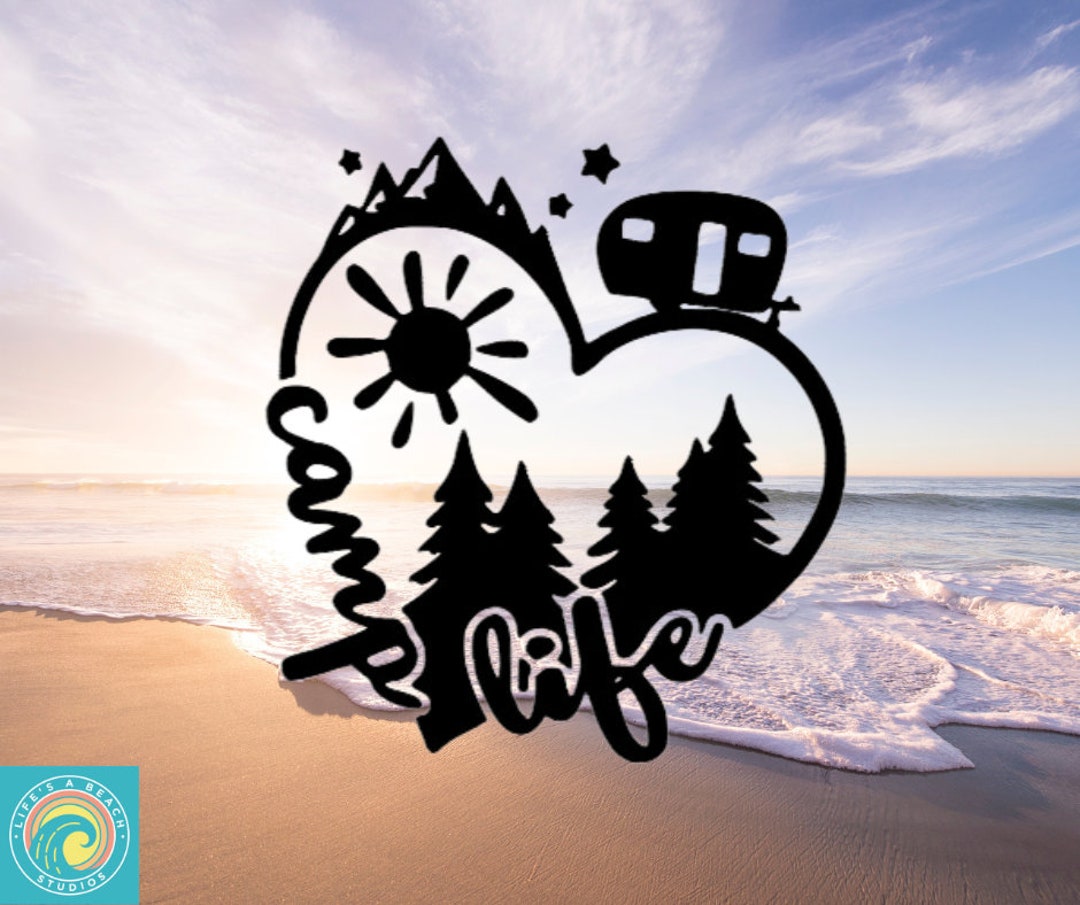 Camping Decal, Camp Life, Camper, RV, Car Decal, Wall Decal, Vinyl ...