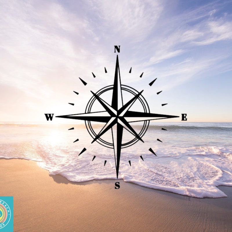 Compass Wall Decal - Etsy
